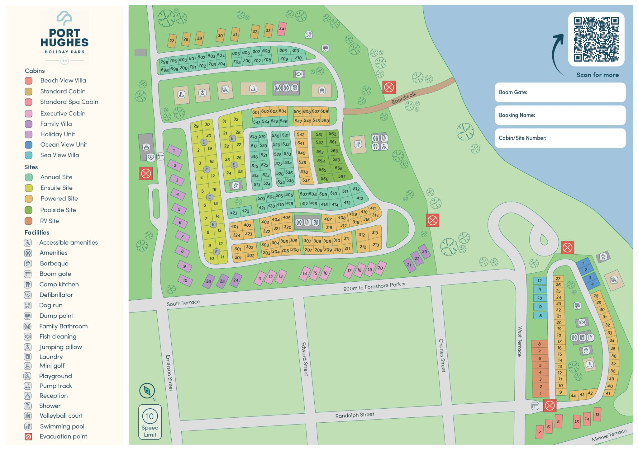 Park Map - Port Hughes Holiday Park